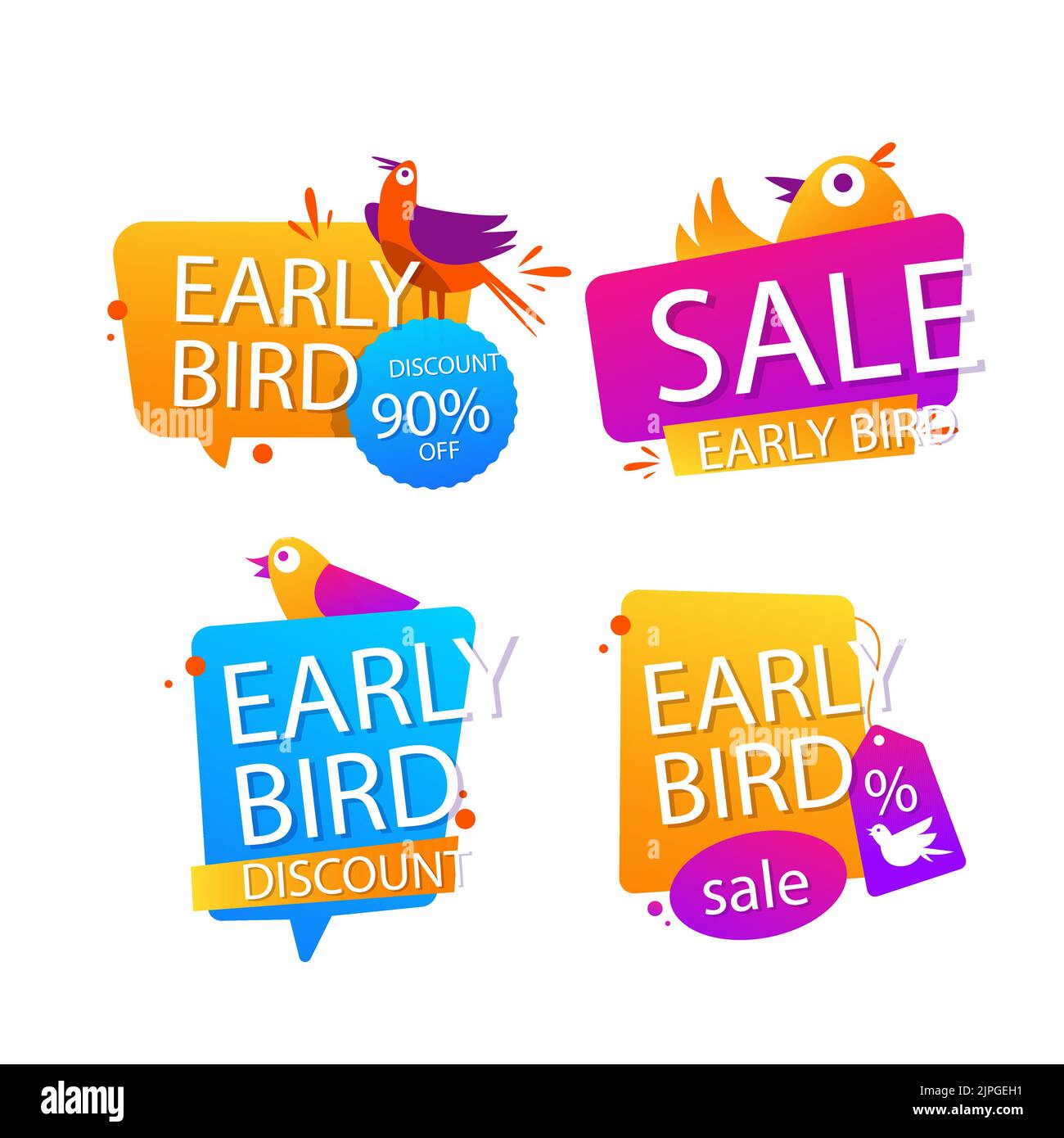 Bird label Cut Out Stock Images & Pictures - Alamy