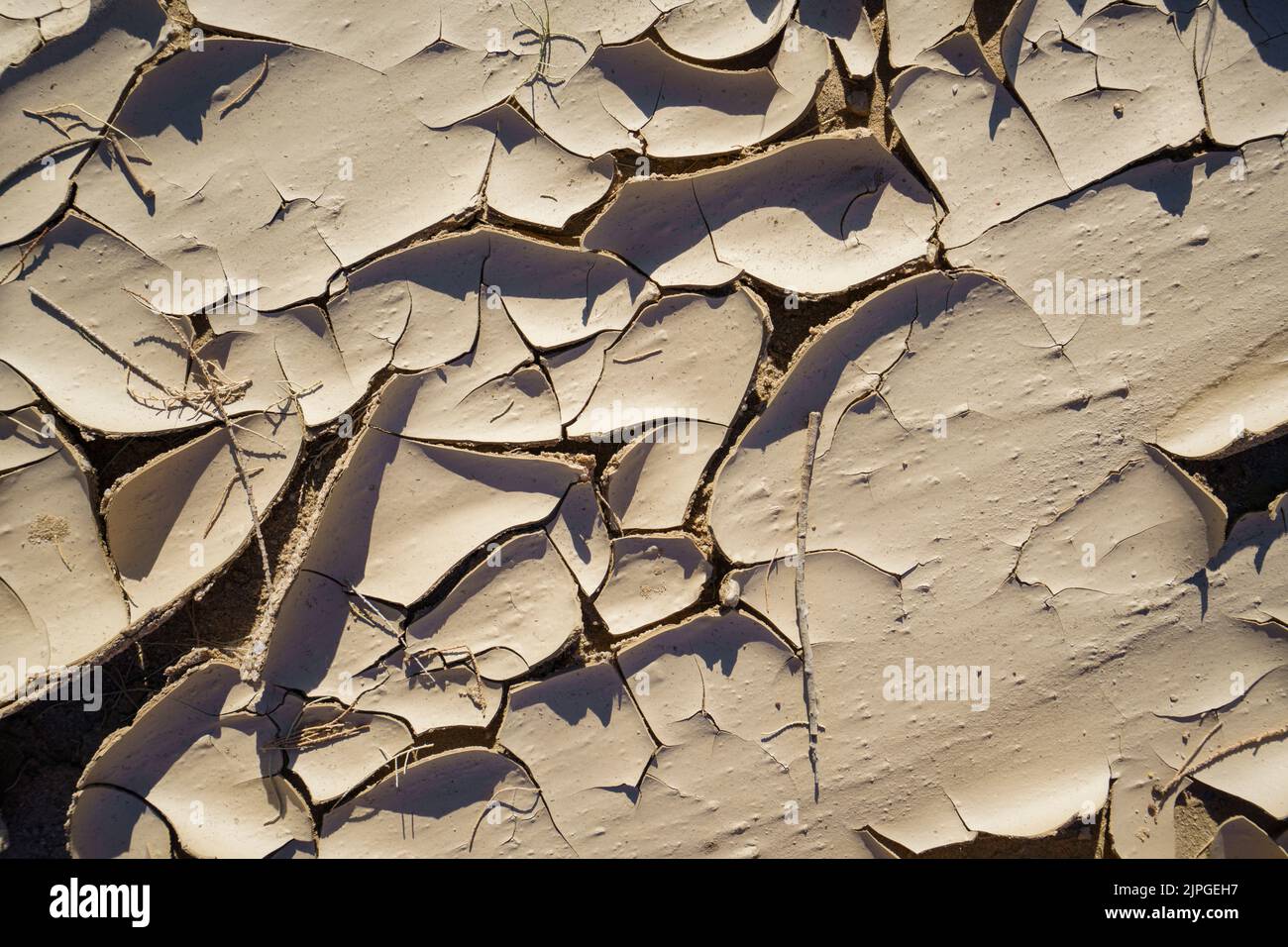 Abstract dry clay patterns in a dry river bed. Swakop River, Namibia ...