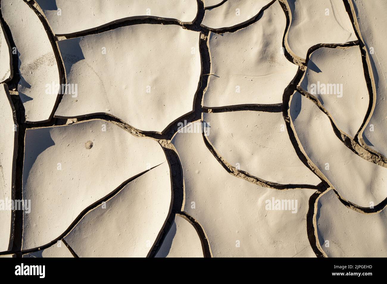 Abstract dry clay patterns in a dry river bed. Swakop River, Namibia ...