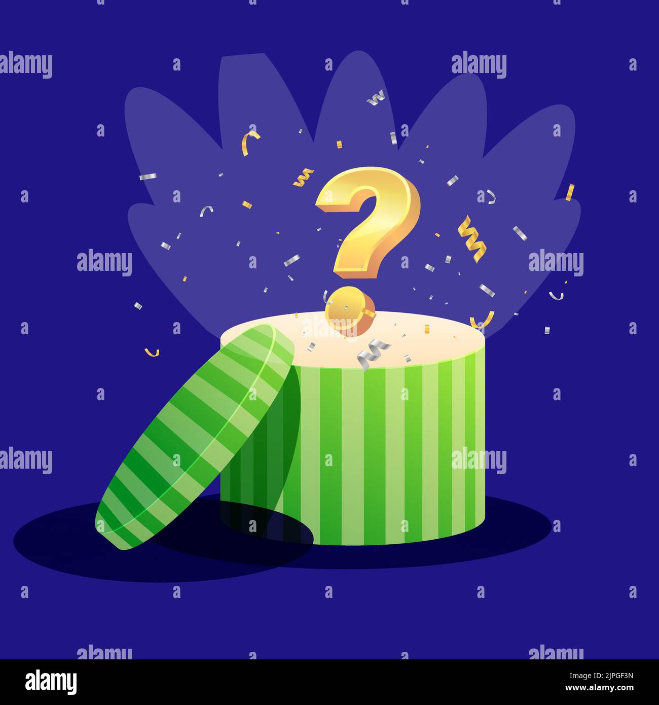 Gradient mystery box Vector illustration Stock Vector Image & Art - Alamy