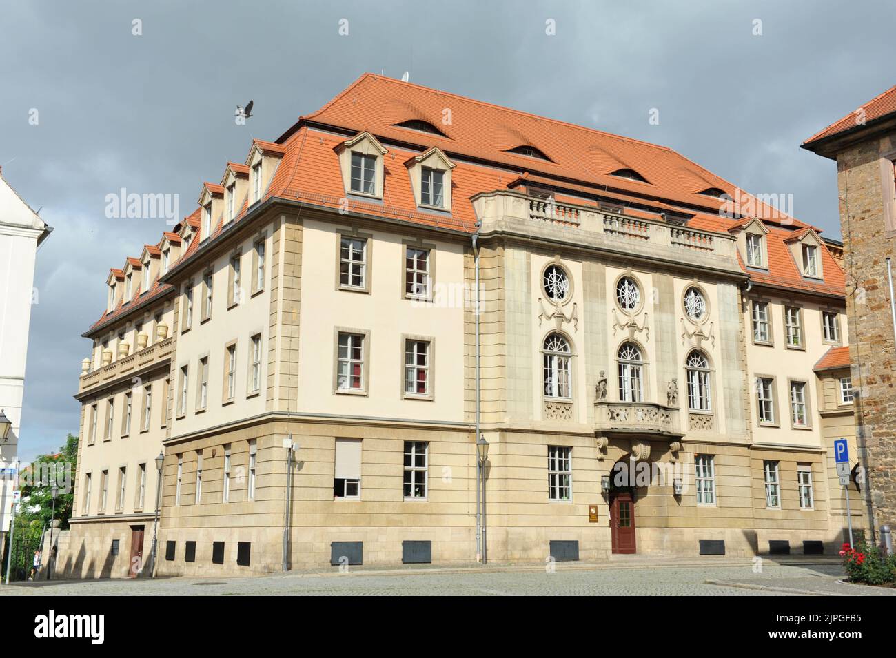 administration building, merseburg, umweltamt Stock Photo - Alamy