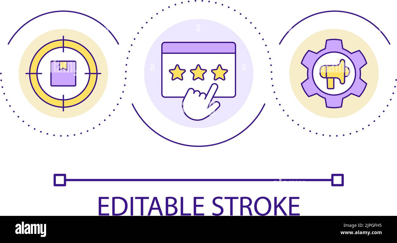 Product recommendation service advertising Cut Out Stock Images ...