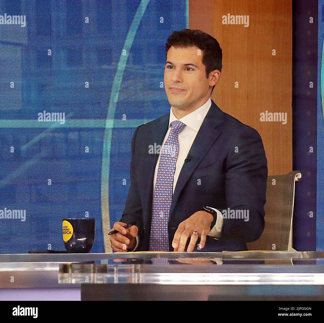 August 17, 2022 Gio Benitez on the set of Good Morning America in New ...