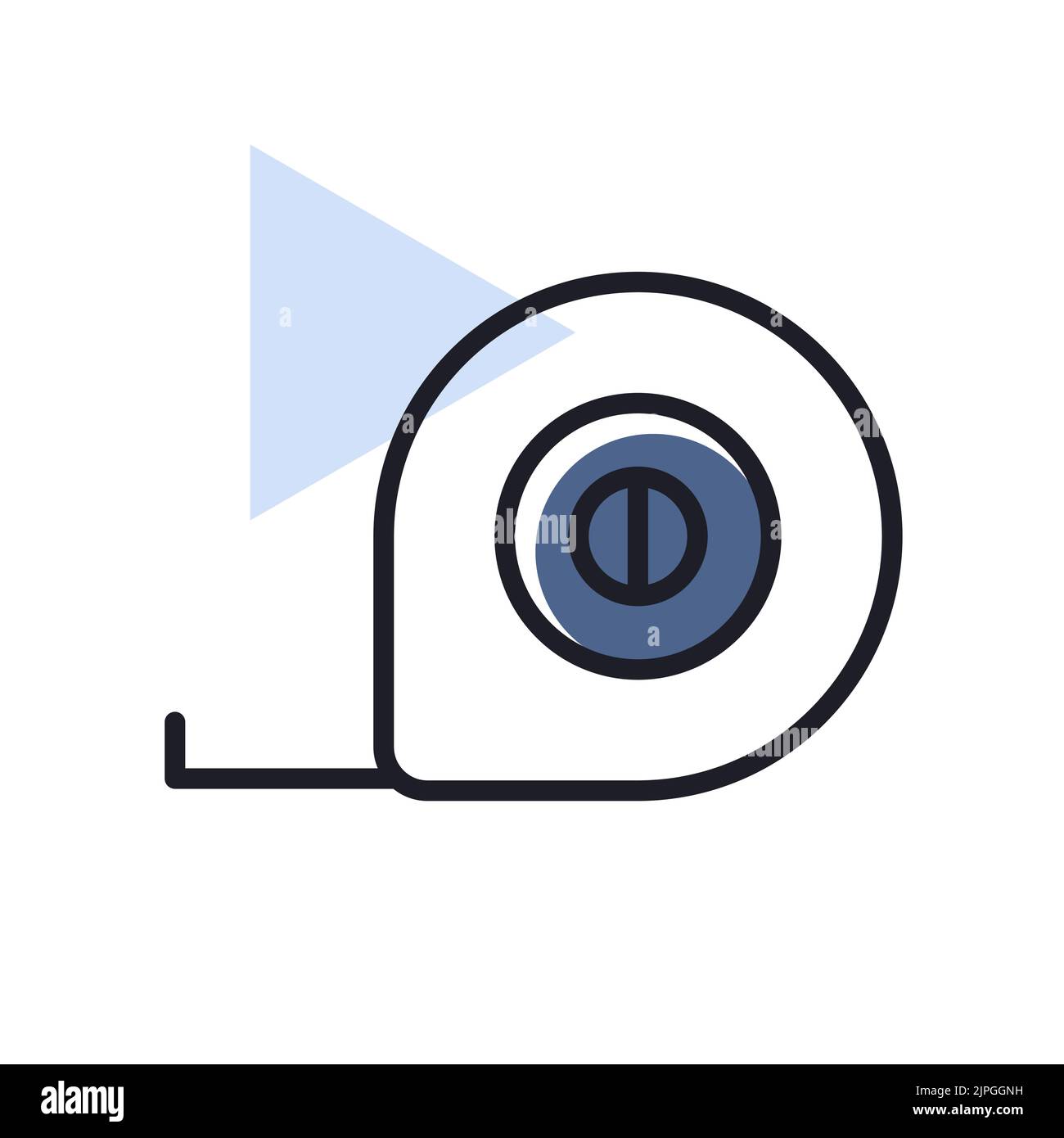 Tape measure vector icon. Construction, repair and building. Graph ...