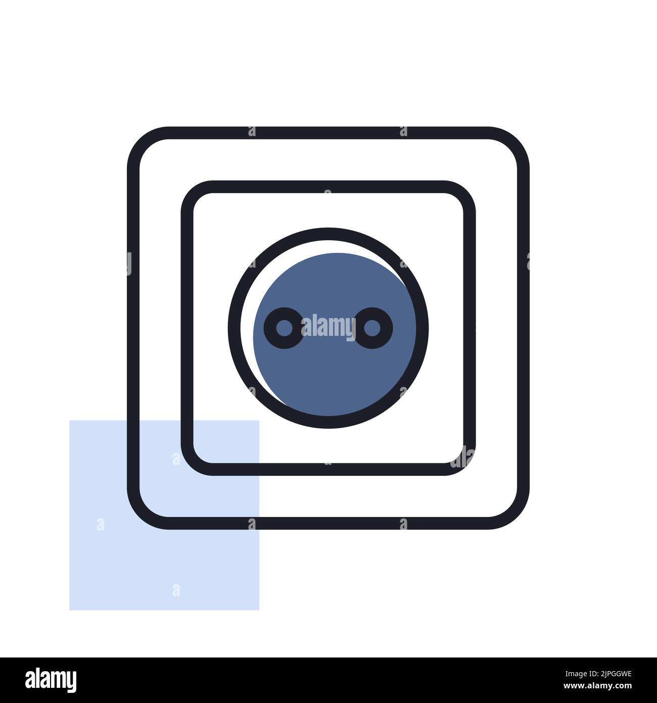 Electric outlet vector icon. Construction, repair and building. Graph ...