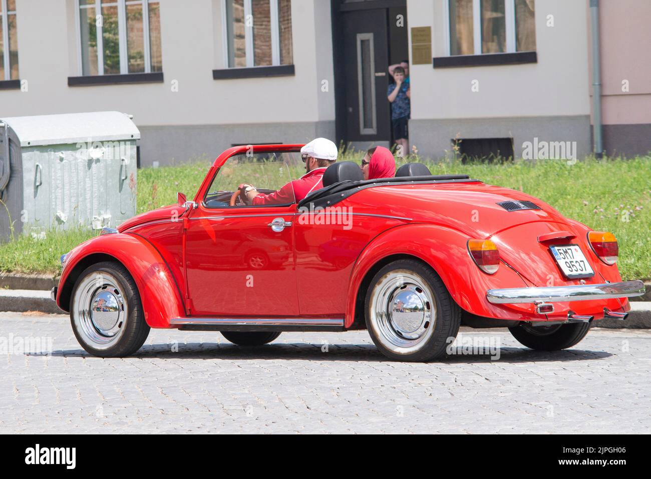 Prostejov Czech Rep May 20th 2018. Volkswagen Beatle cabrio convertable ...