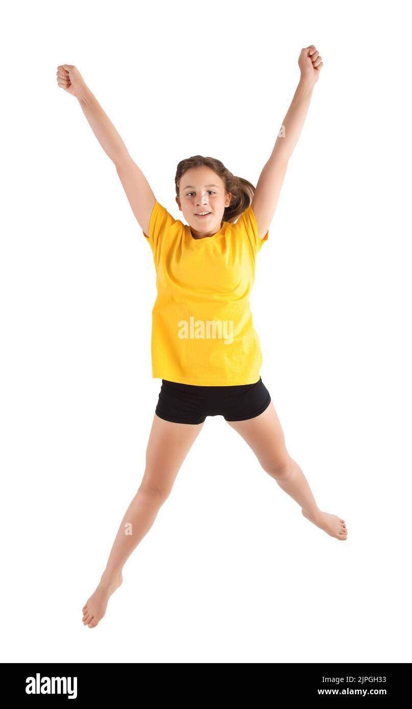 girl, jump, motion, girls, jumper, jumping, jumps, motions Stock Photo ...