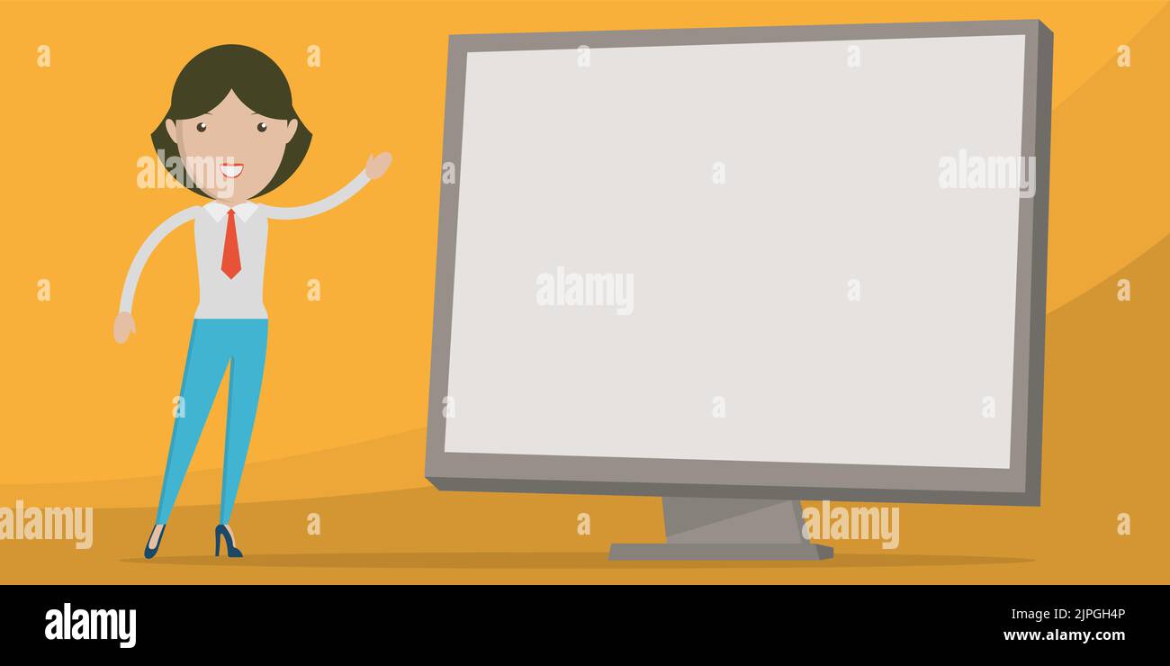 Instructor Drawing Palm Pointing Board Showing New Lessons. Teacher ...