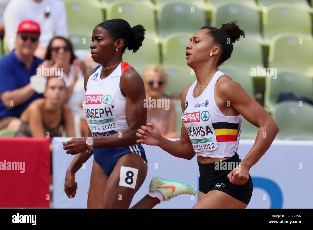 Munich, Germany. 18th Aug, 2022. Belgian Delphine Nkansa pictured in ...