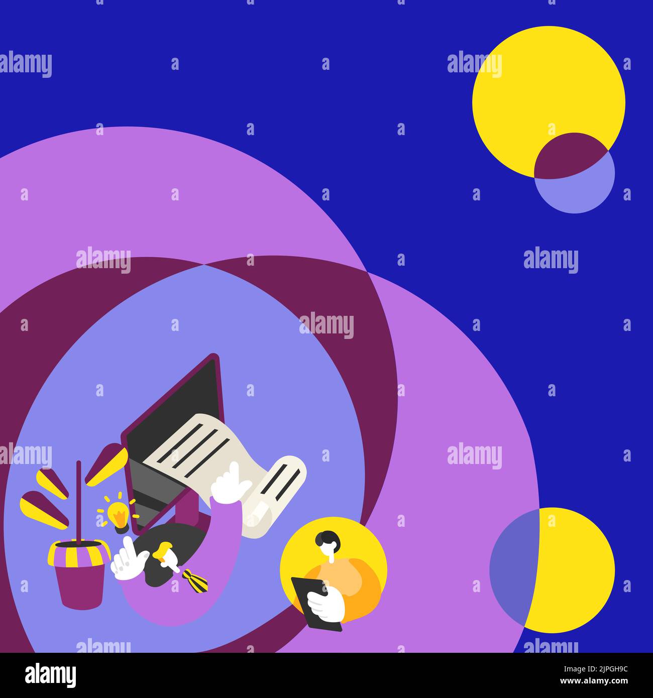 Copying cartoon Stock Vector Images - Alamy