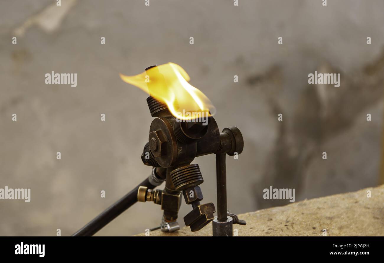 Glass working tool detail Stock Photo - Alamy