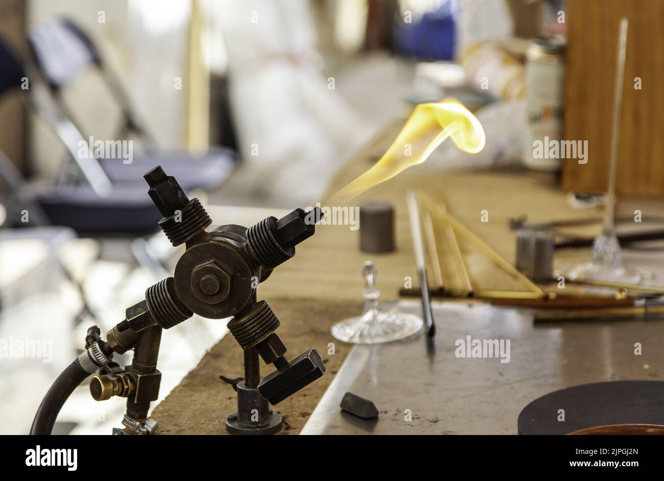 Glass working tool detail Stock Photo - Alamy