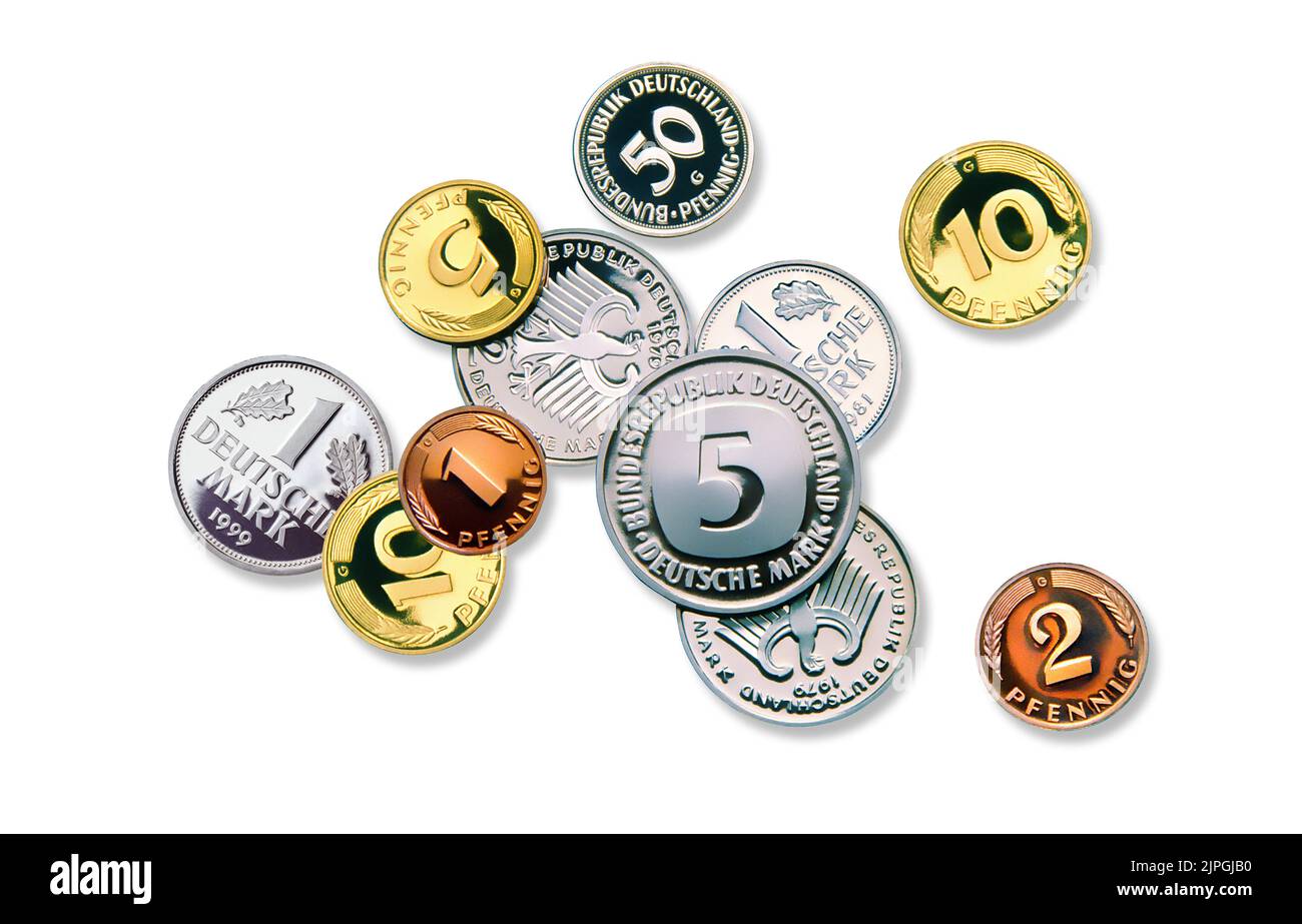 coin, deutsche mark sign, german mark, coins, deutsche mark signs ...