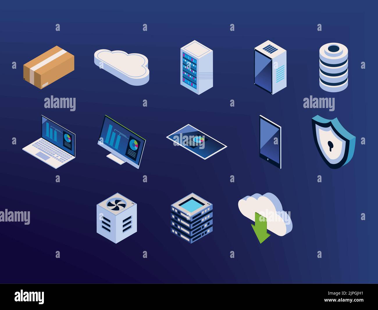 set of storage tech Stock Vector Image & Art - Alamy