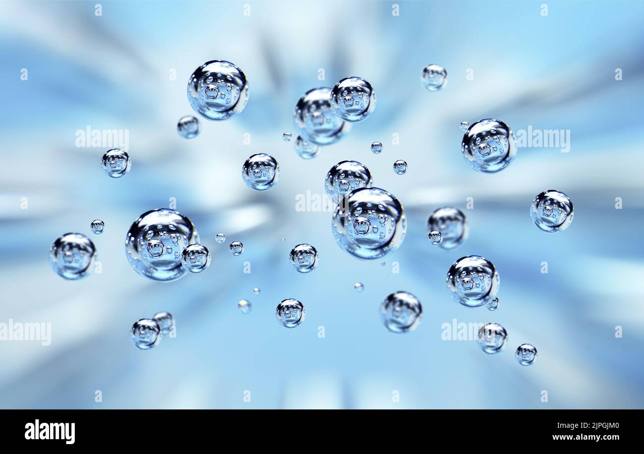 water bubbles, hover, water bubble, hovers Stock Photo - Alamy