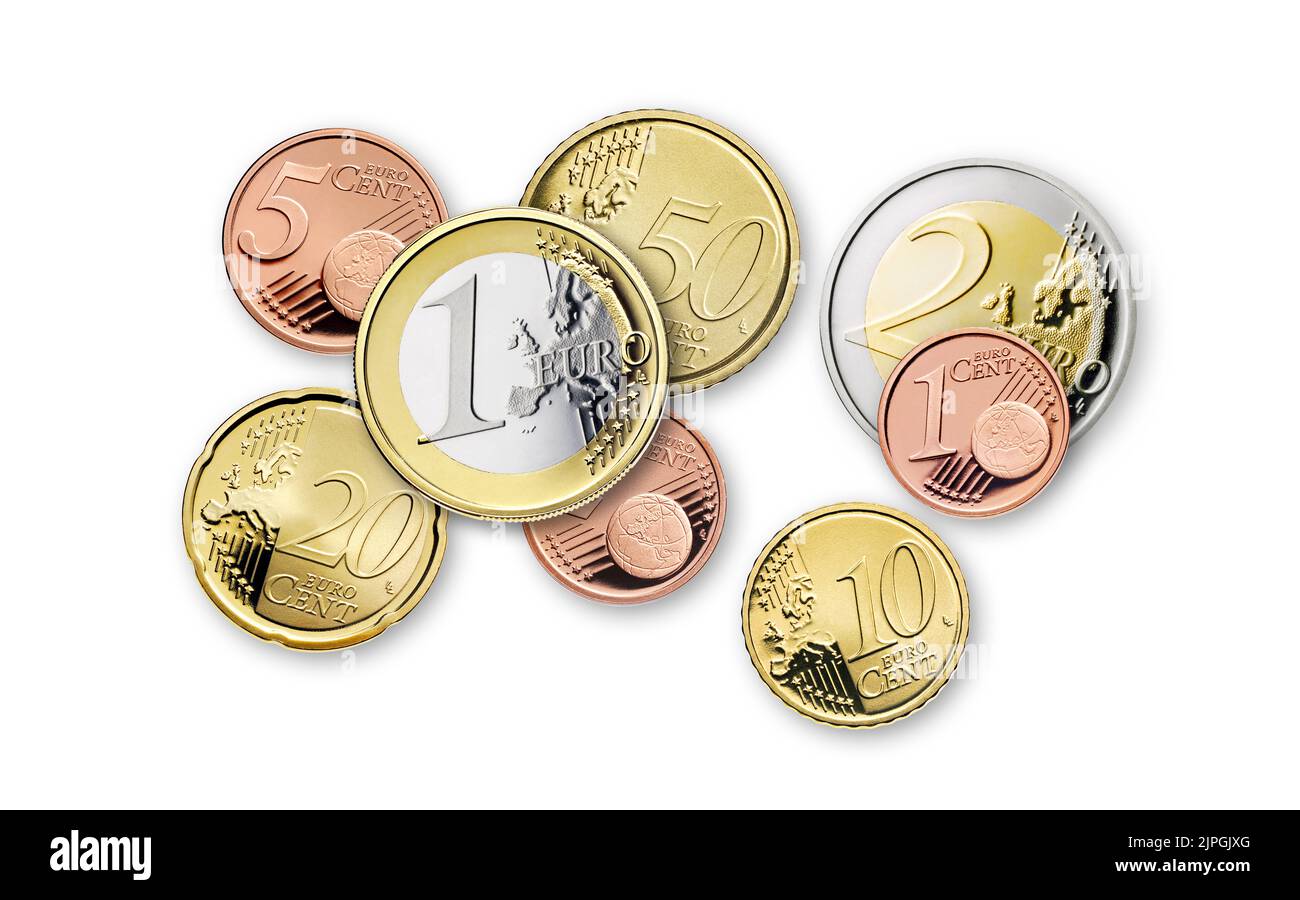 cent, coins, euro coin, 1 euro, cents, coin, one euro Stock Photo - Alamy