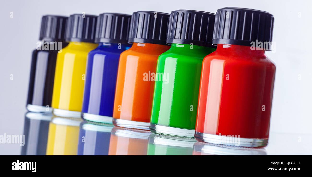 colors, bottle, ink, color, bottles, inks Stock Photo - Alamy