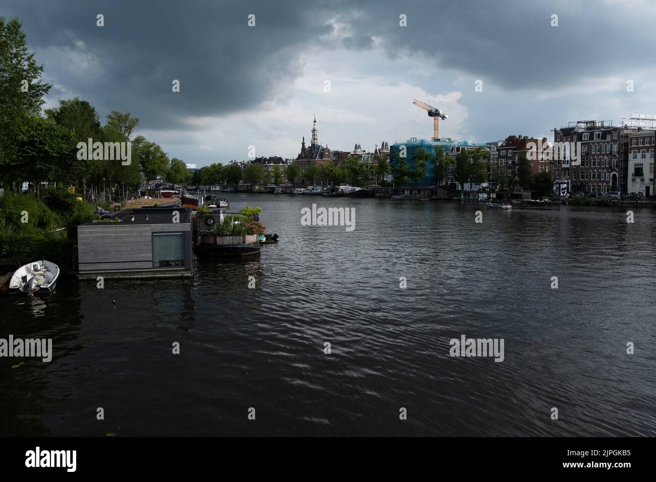 Netherlands, Amsterdam, July 2021. Illustration of daily life in ...