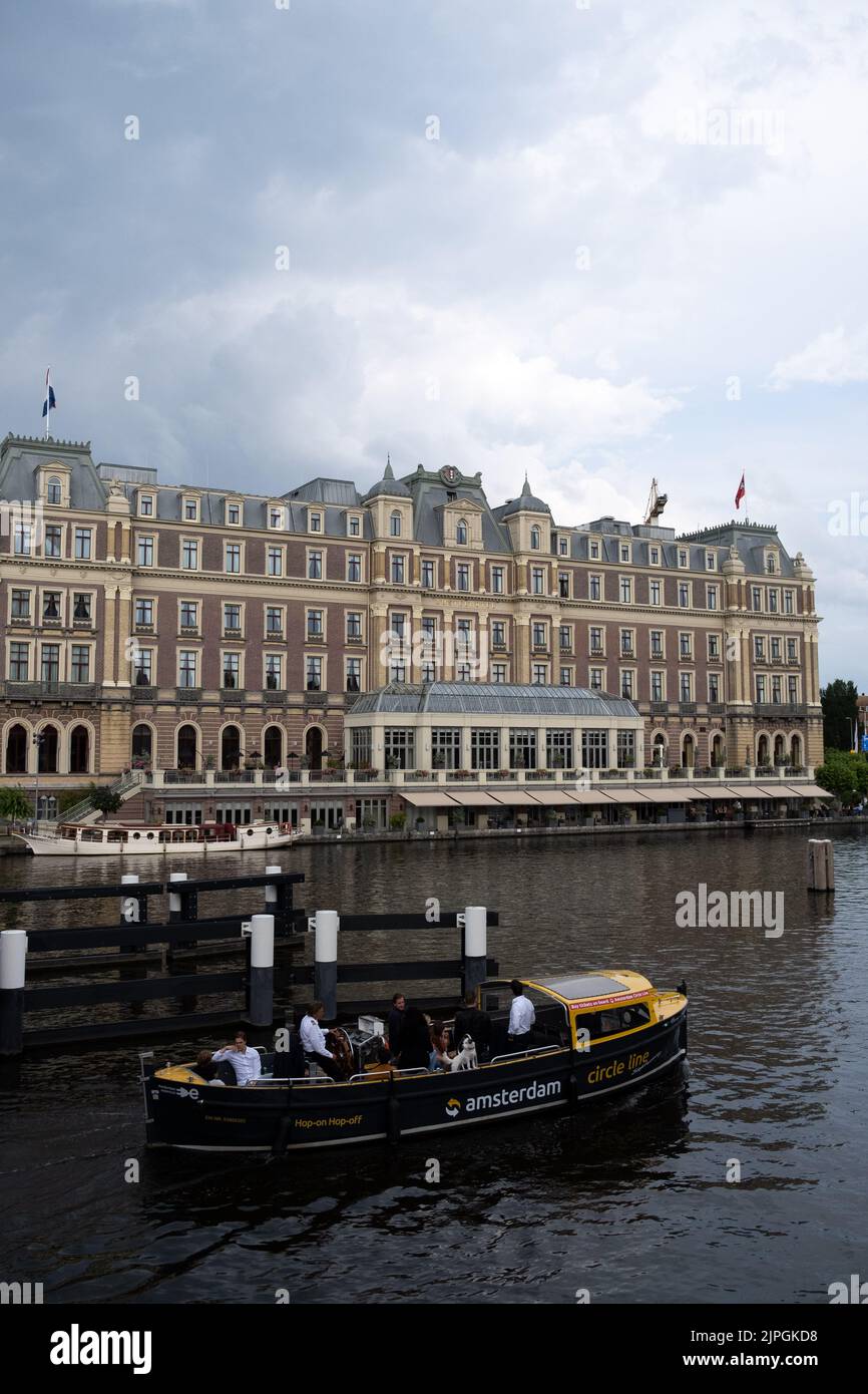 Netherlands, Amsterdam, July 2021. Illustration of daily life in ...