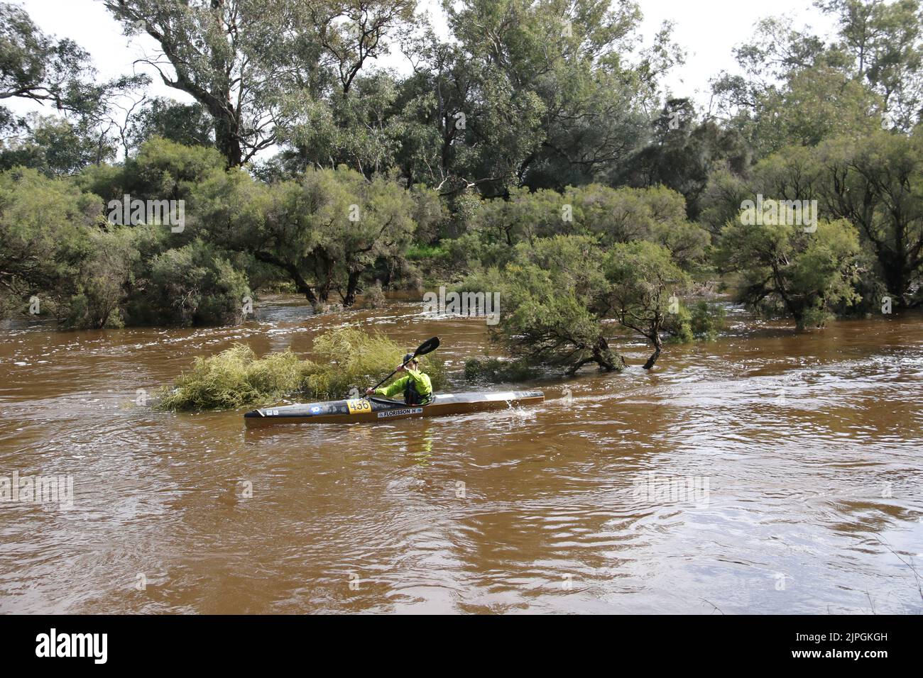 Paddle Competitors of the 2022 Avon Descent Boat Race Near Perth ...