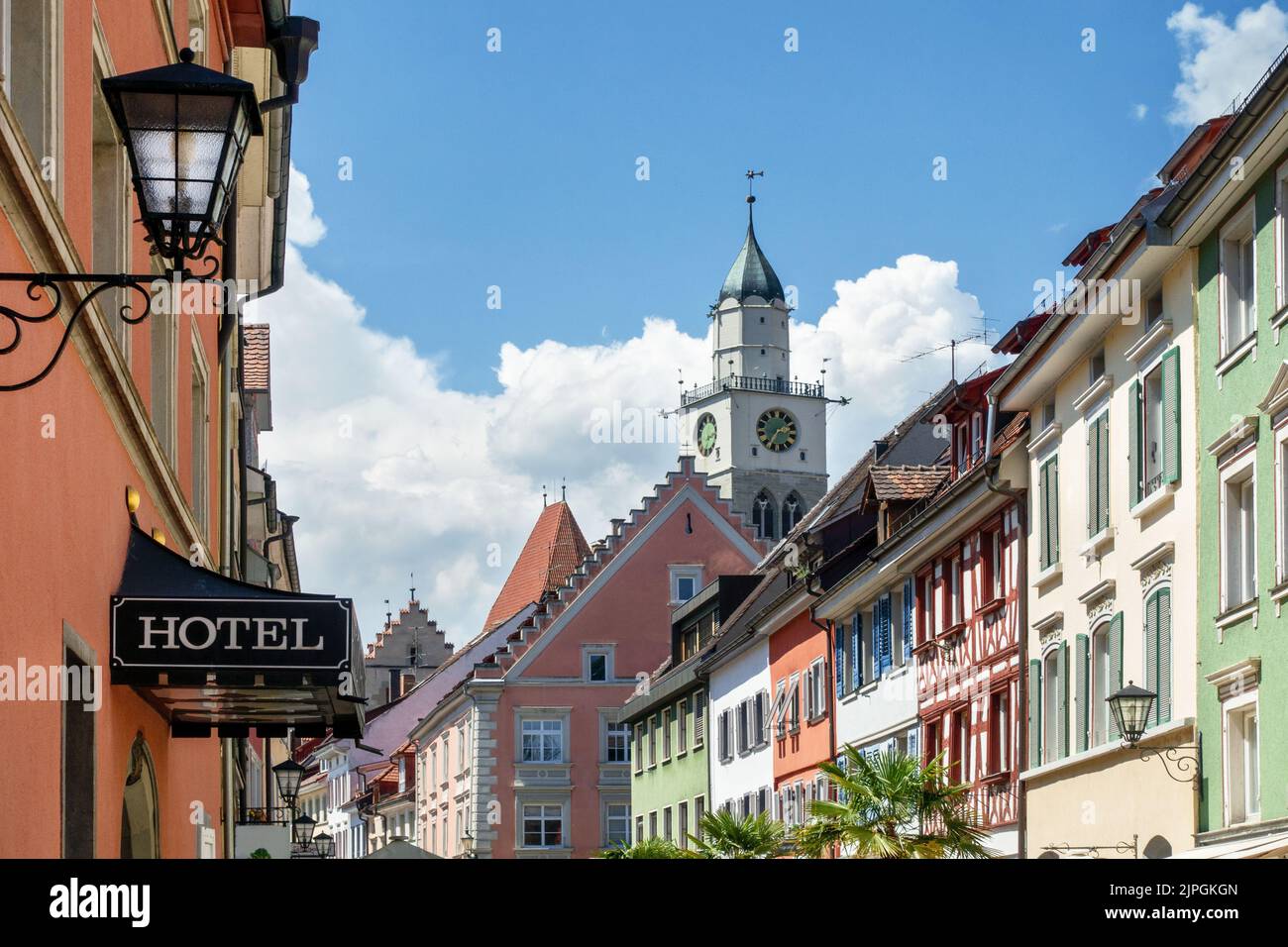 old town, überlingen, münster st. nikolaus, old towns Stock Photo - Alamy