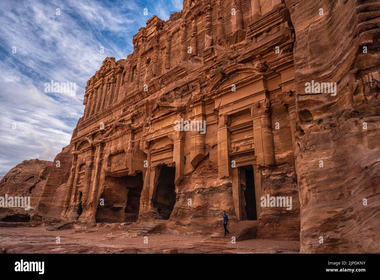 The Royal Tombs, Petra Stock Photo - Alamy