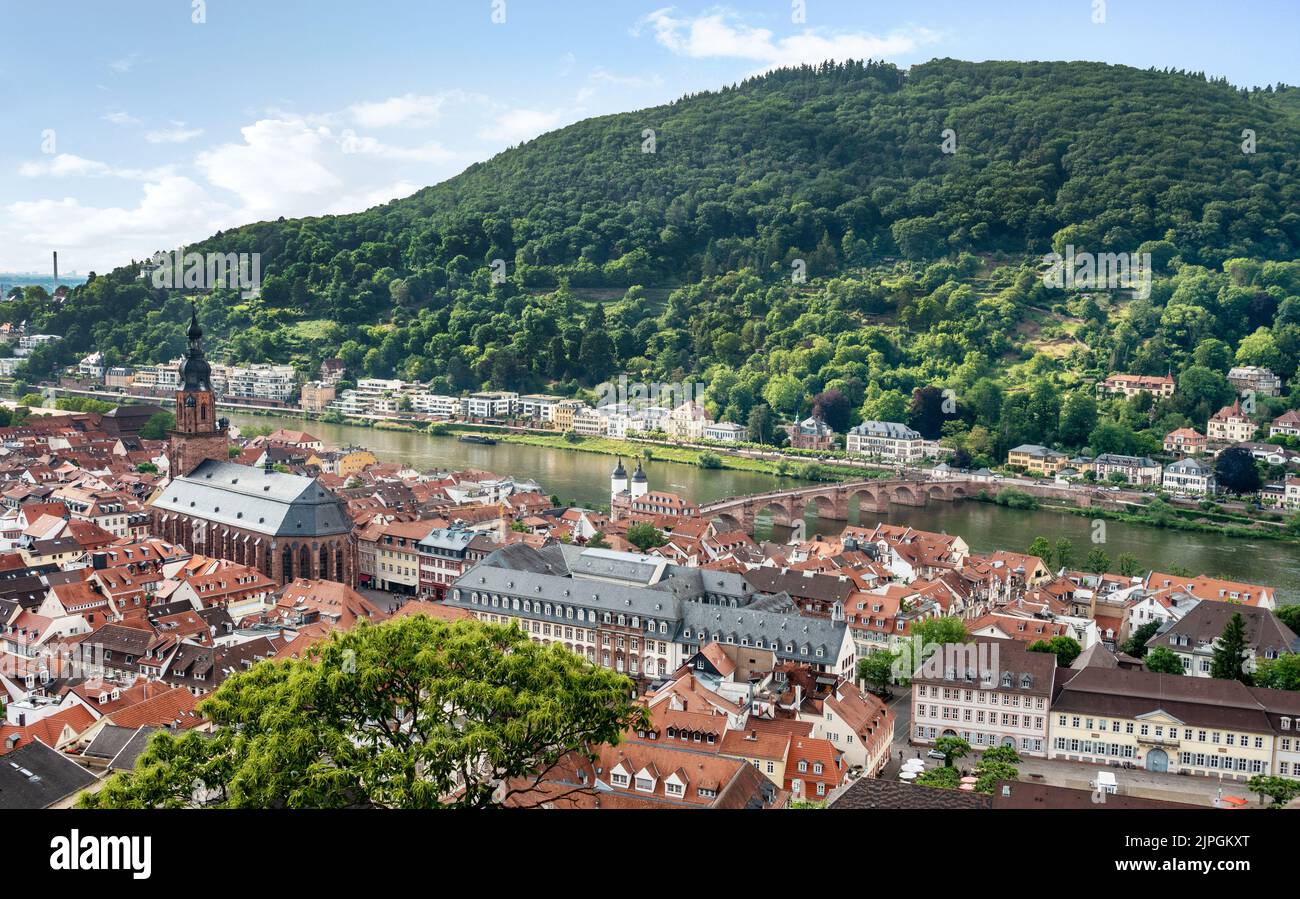 old town, heidelberg, old towns, heidelbergs Stock Photo - Alamy