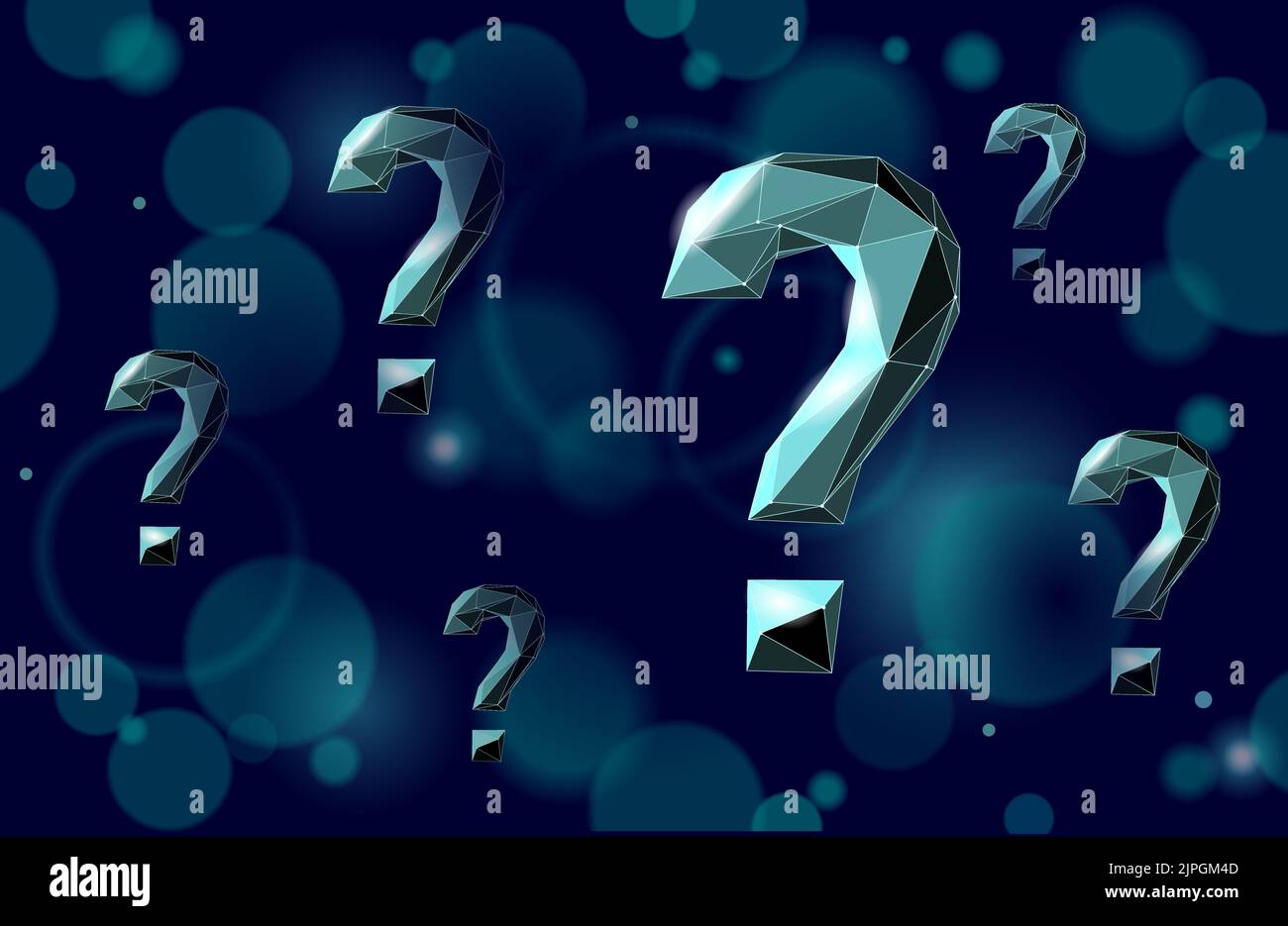 3D ask question mark. Make decision problem solution. Psychologist ...