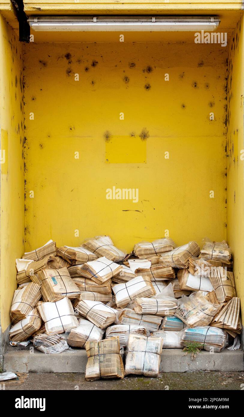 newspapers, recycled paper, newspaper, recycled papers, recycling Stock ...