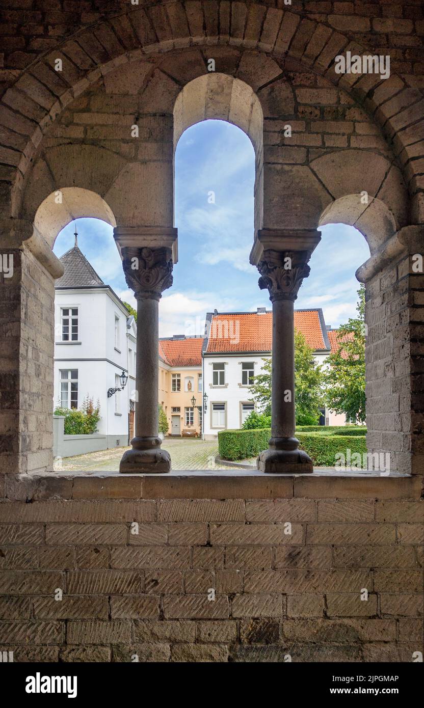 window, romanesque, kaiserswerth, st. suitbertus, windows, romanesques ...