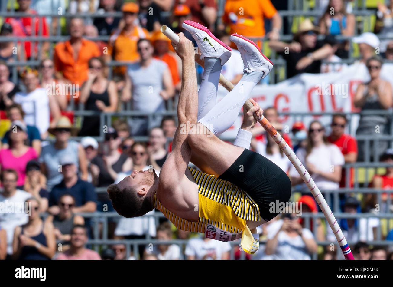 Munich, Germany. 18th Aug, 2022. European Championships, European Championship, Athletics, Pole ...