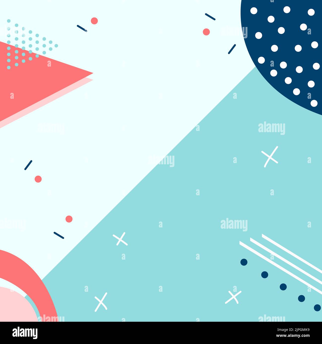Blank Frame Decorated With Abstract Modernized Forms Flowers And ...