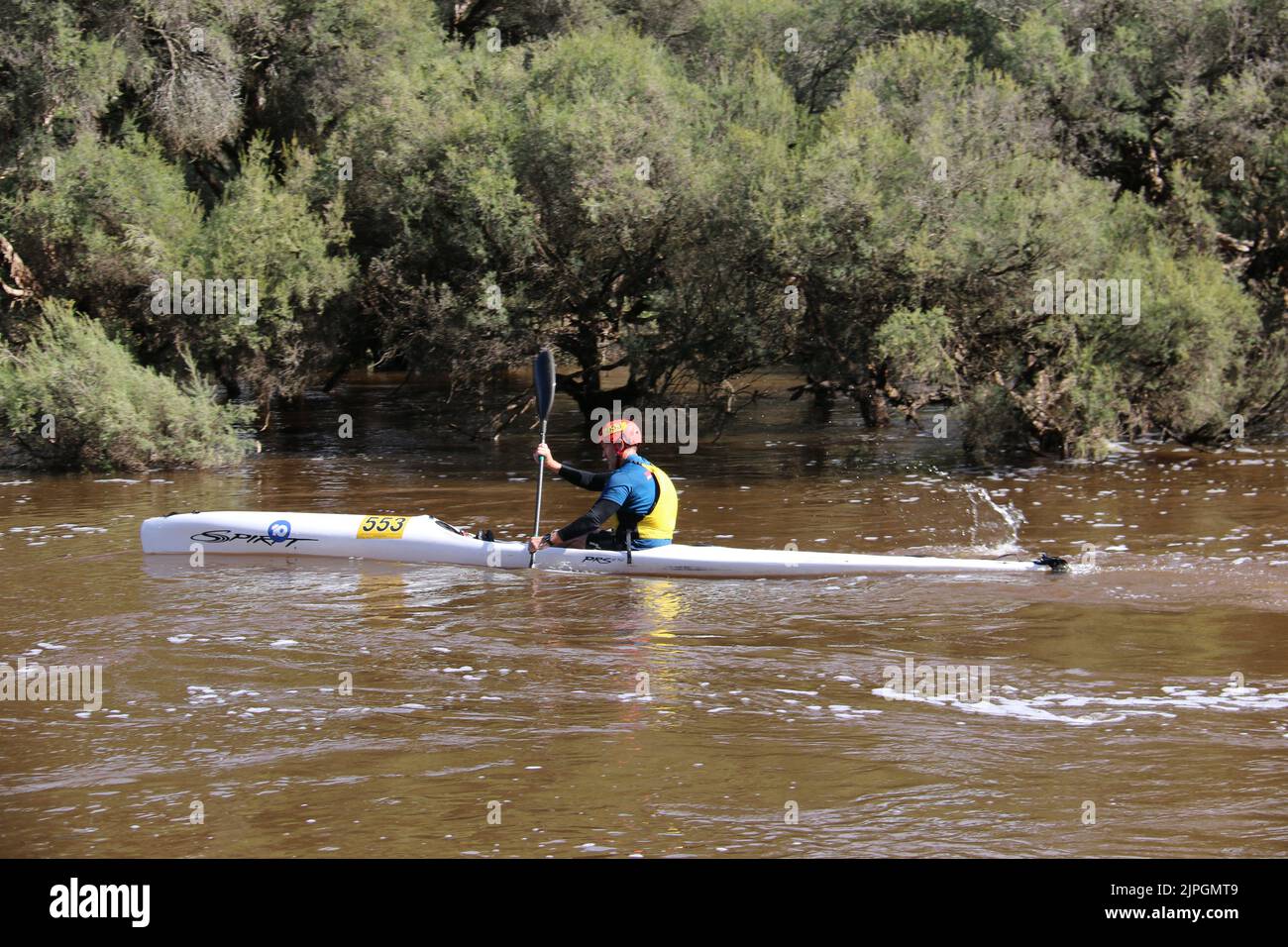 Paddle Competitors of the 2022 Avon Descent Boat Race Near Perth ...