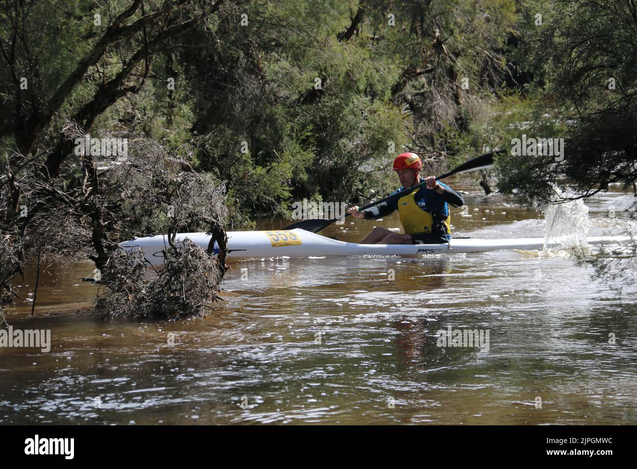 Paddle Competitors of the 2022 Avon Descent Boat Race Near Perth ...