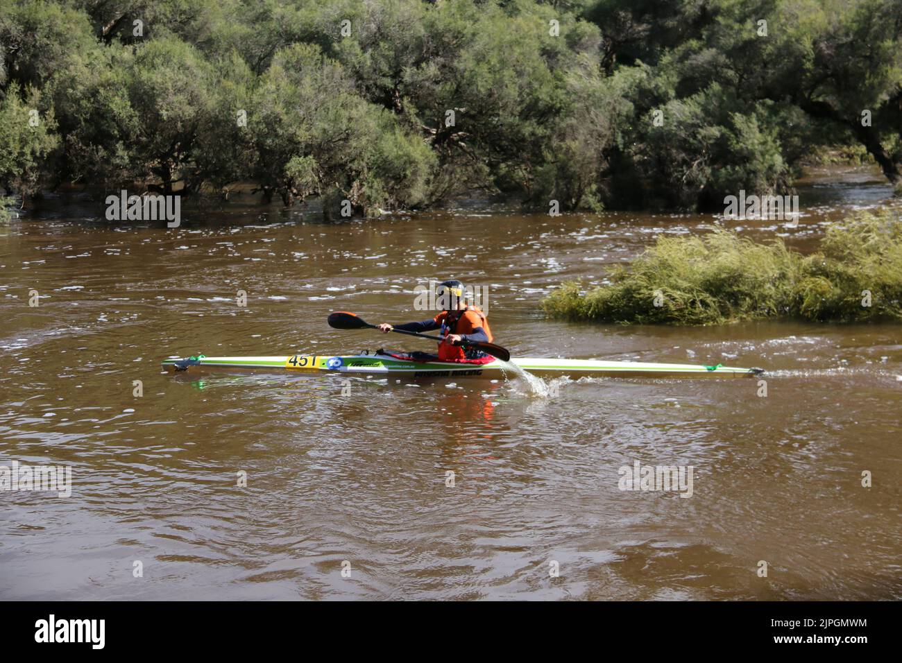Paddle Competitors of the 2022 Avon Descent Boat Race Near Perth ...