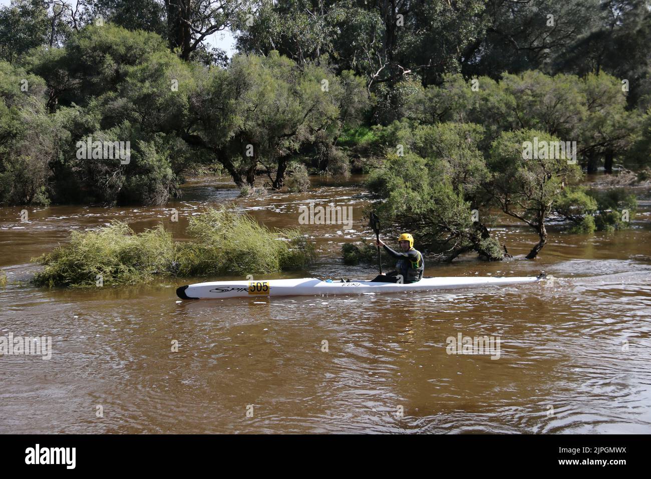 Paddle Competitors of the 2022 Avon Descent Boat Race Near Perth ...