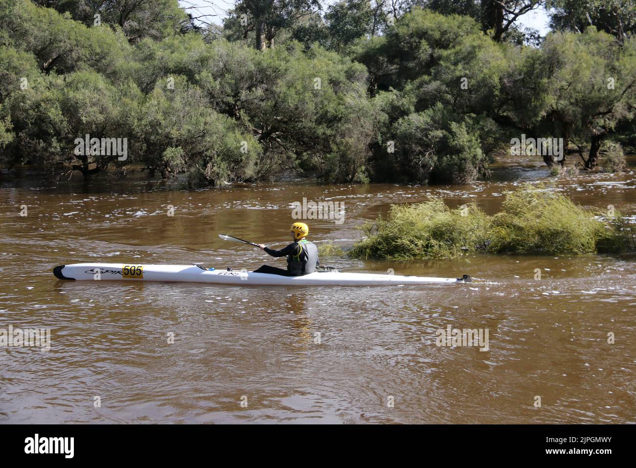 Paddle Competitors of the 2022 Avon Descent Boat Race Near Perth ...