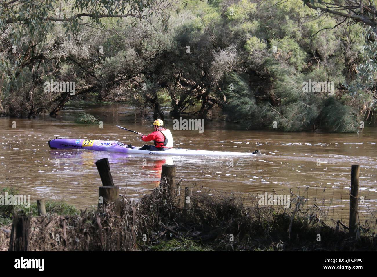 Paddle Competitors of the 2022 Avon Descent Boat Race Near Perth ...