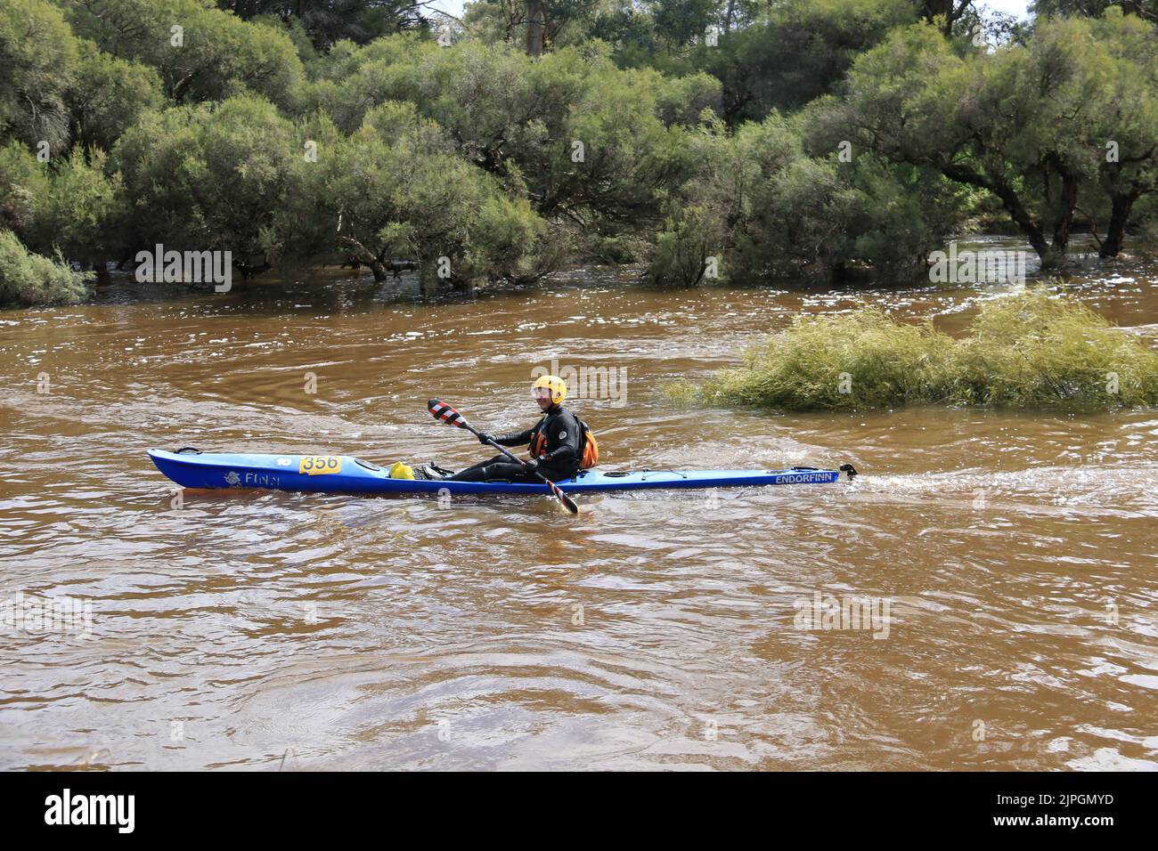 Paddle Competitors of the 2022 Avon Descent Boat Race Near Perth ...