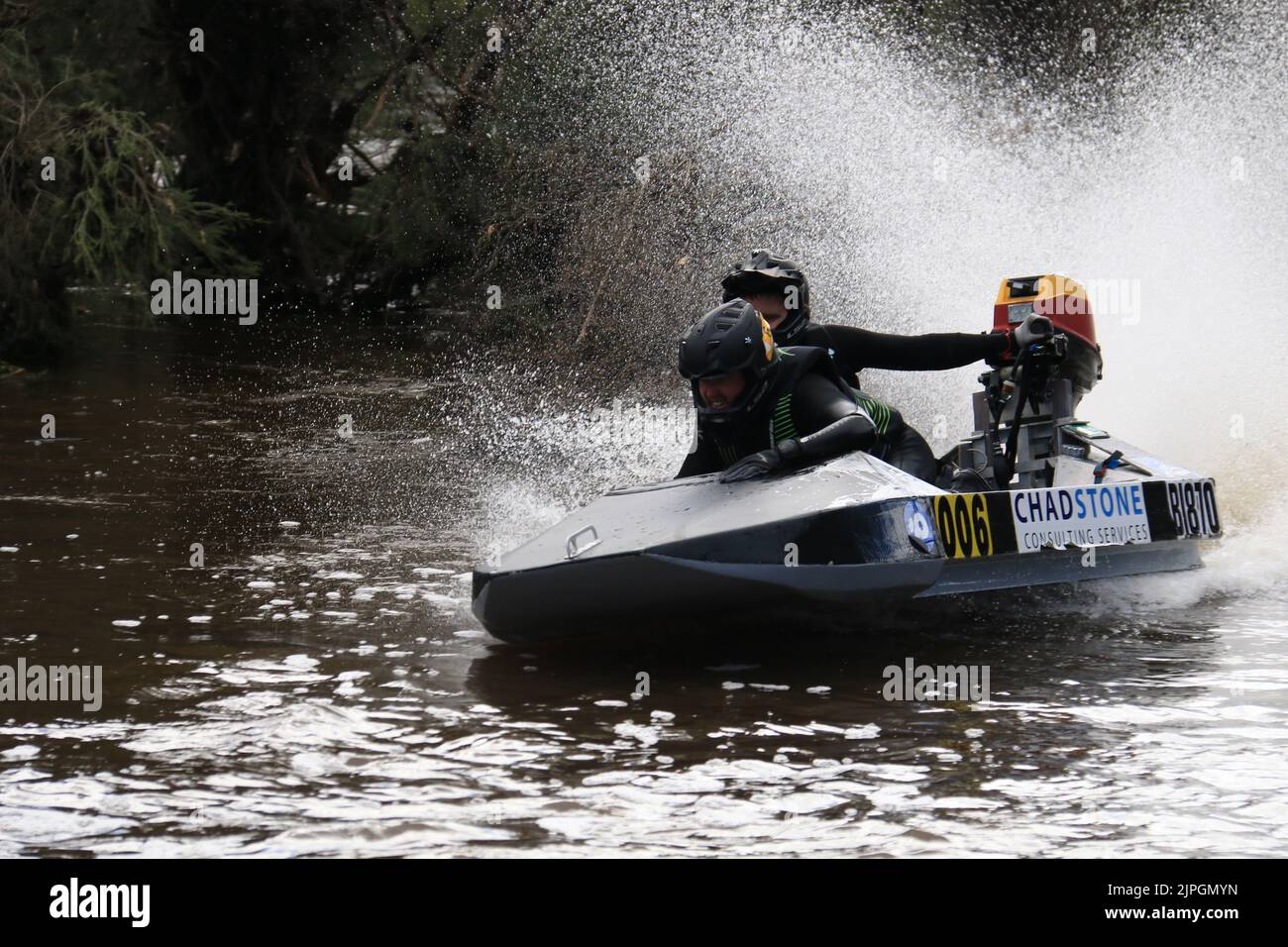 Power Boats Passing Through Swan Valley, Avon Descent 2022 Boat Race ...