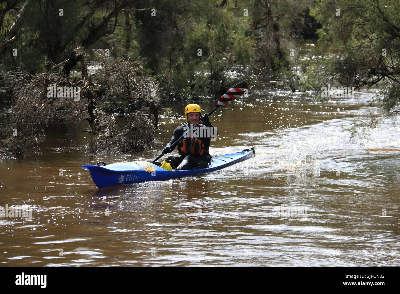Paddle Competitors of the 2022 Avon Descent Boat Race Near Perth ...