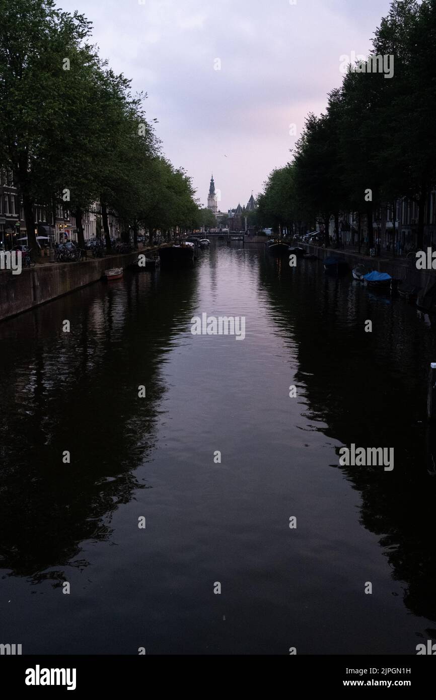 Netherlands, Amsterdam, July 2021. Illustration of daily life in ...