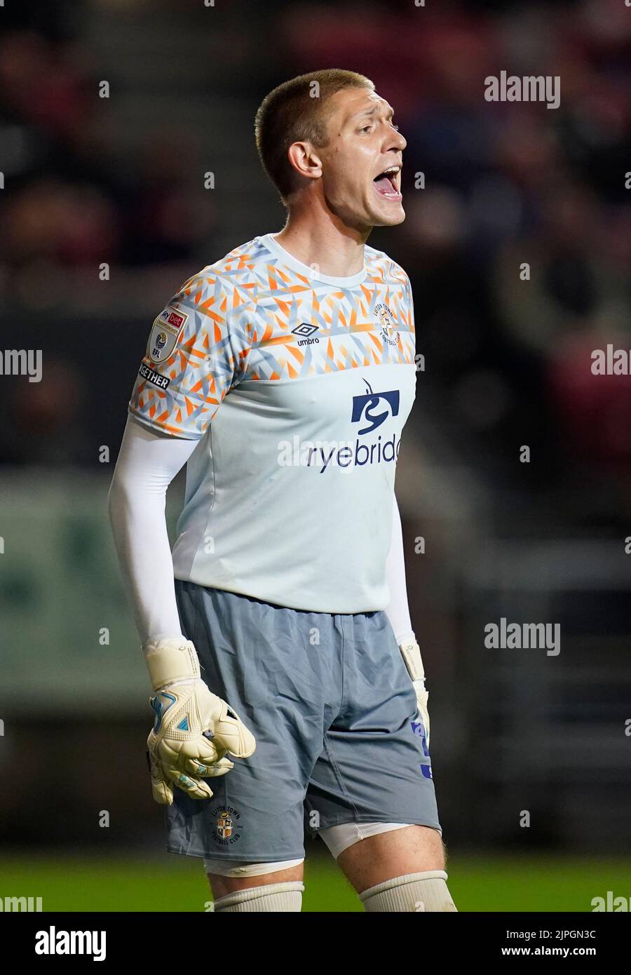 Luton Town goalkeeper Ethan Horvath during the Sky Bet Championship ...