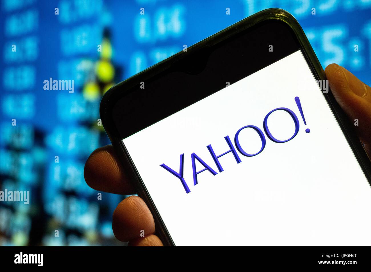 In this photo illustration, the American web services provider company ...