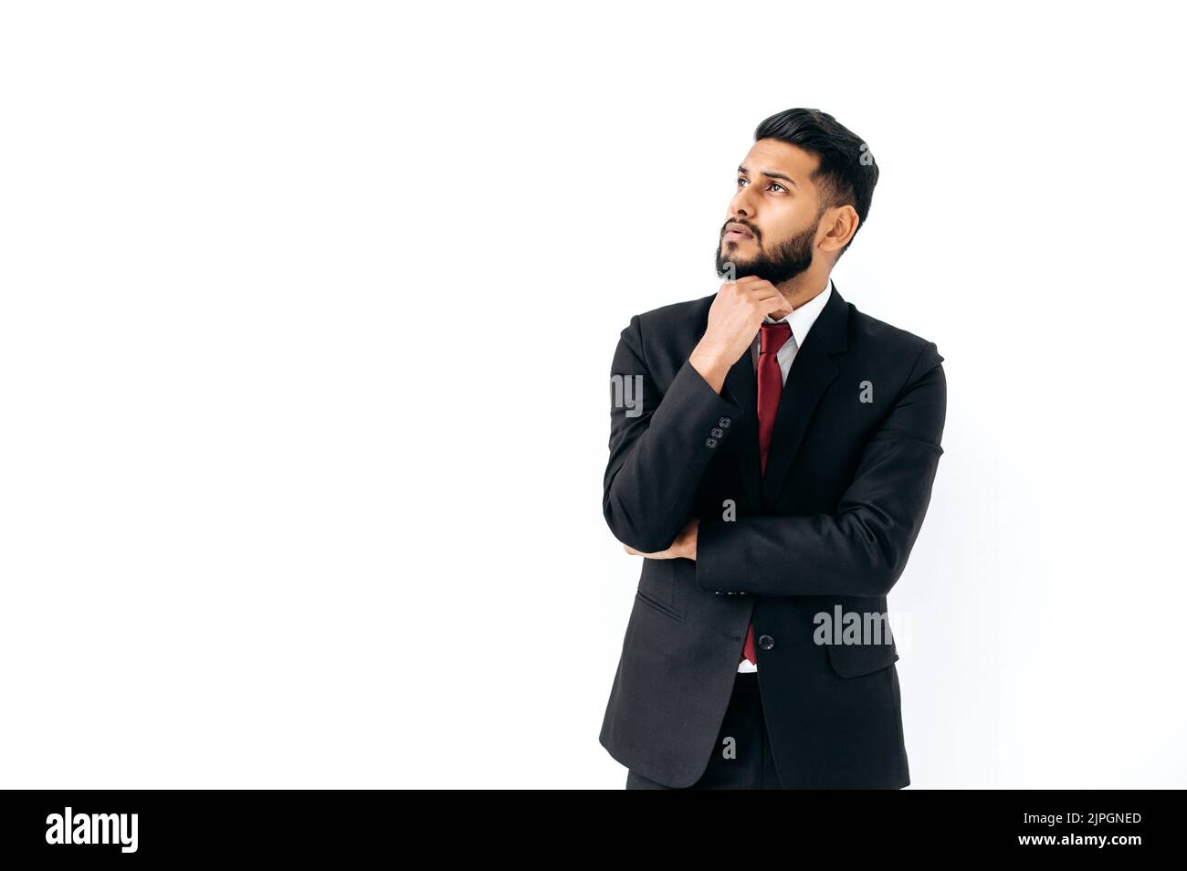 Thoughtful man in elegant Cut Out Stock Images & Pictures - Alamy