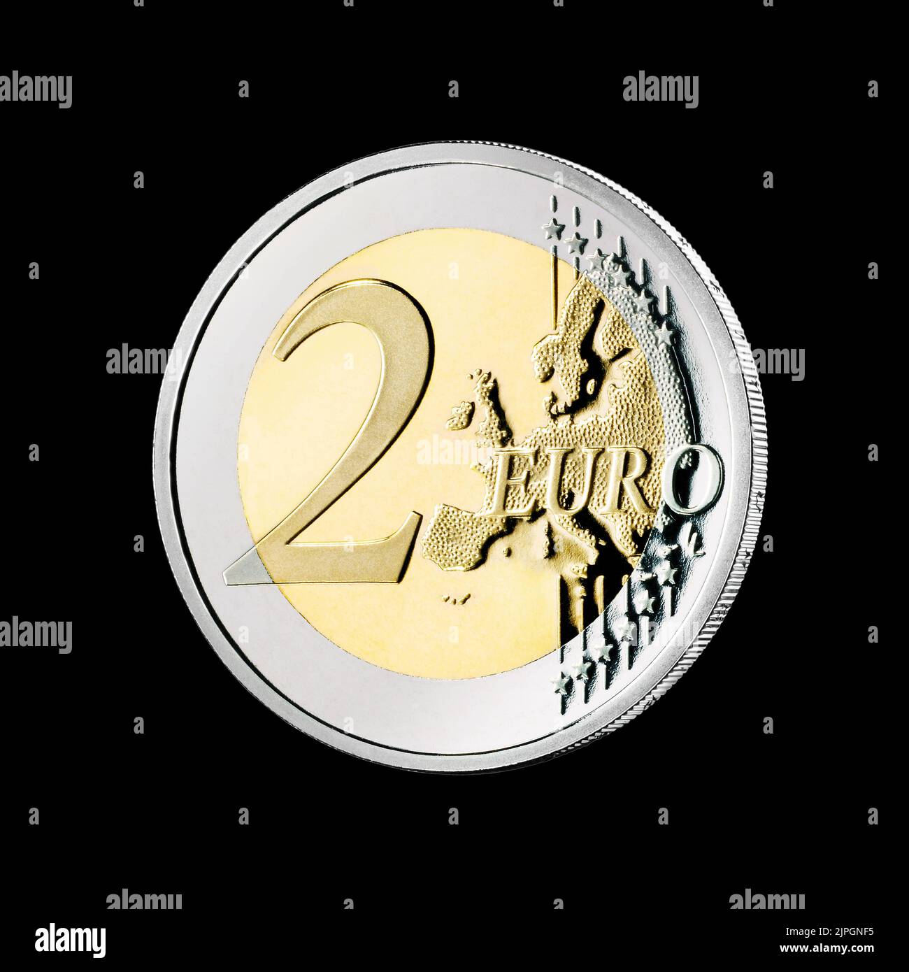 euro coin, 2 euro, coins, two euro Stock Photo - Alamy