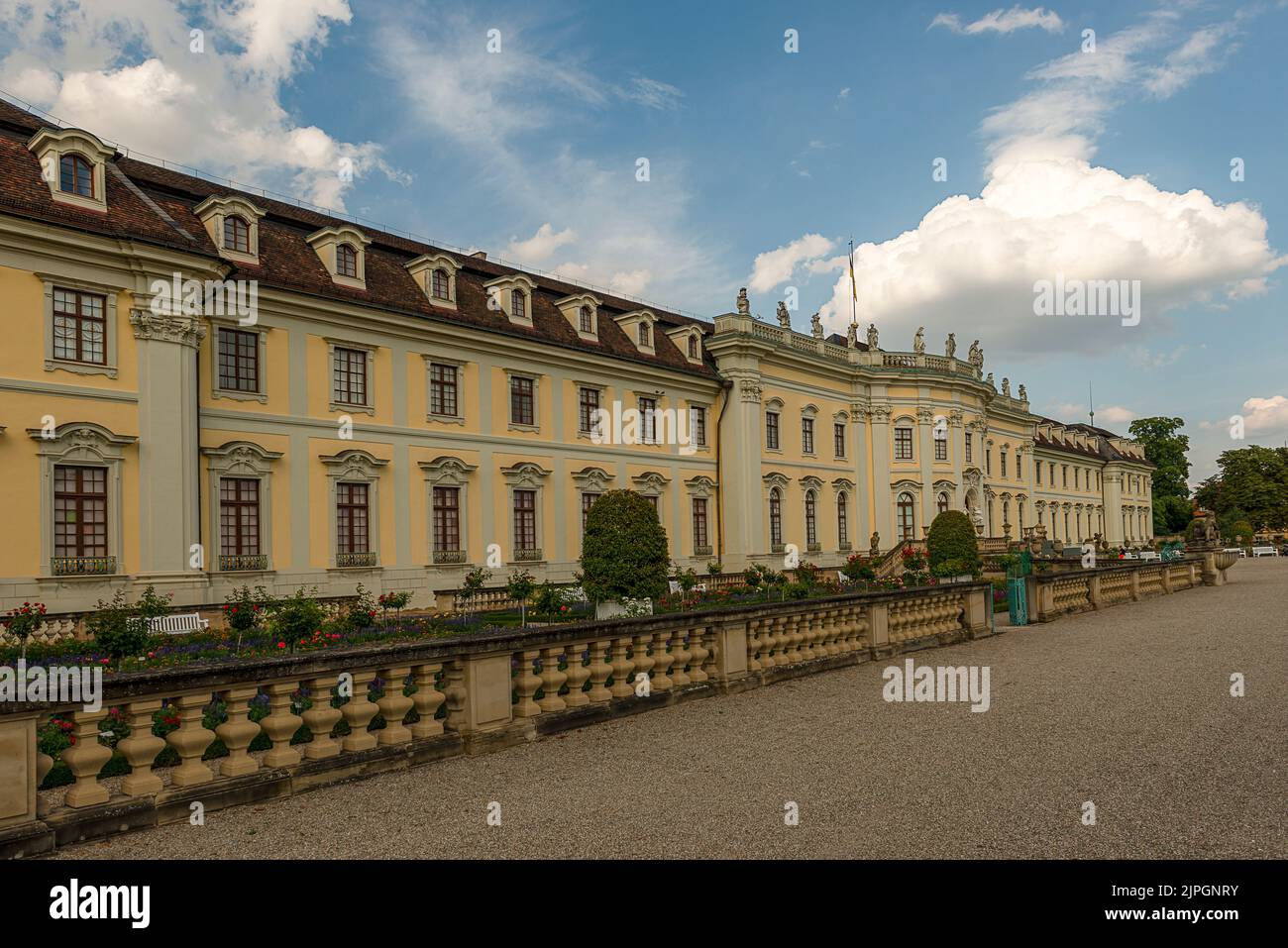 The beautiful Ludwigsburg Castle in Germany on a sunny day Stock Photo ...