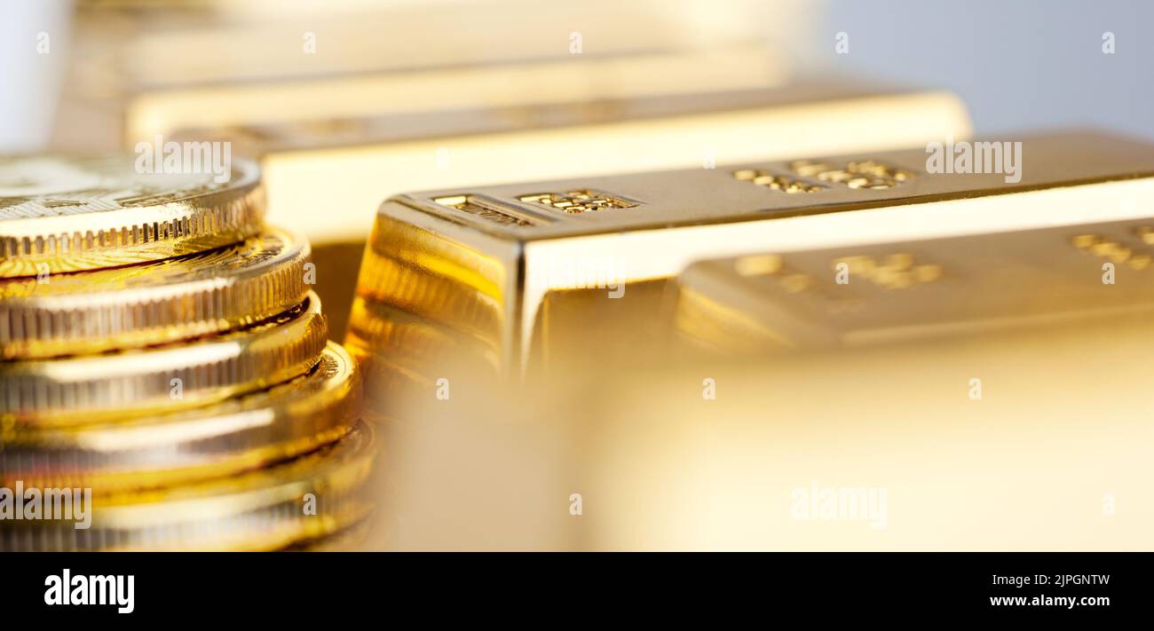gold bars, gold coin, ingot, coin, coins, gold coins Stock Photo - Alamy
