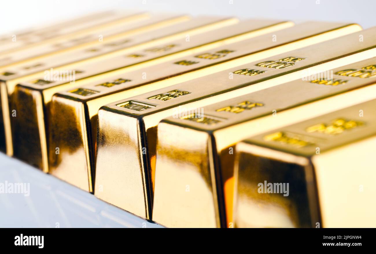 gold bars, ingot Stock Photo - Alamy
