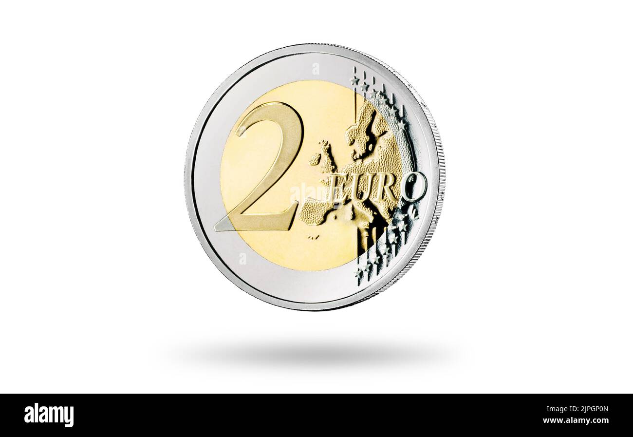 euro coin, 2 euro, coins, two euro Stock Photo - Alamy
